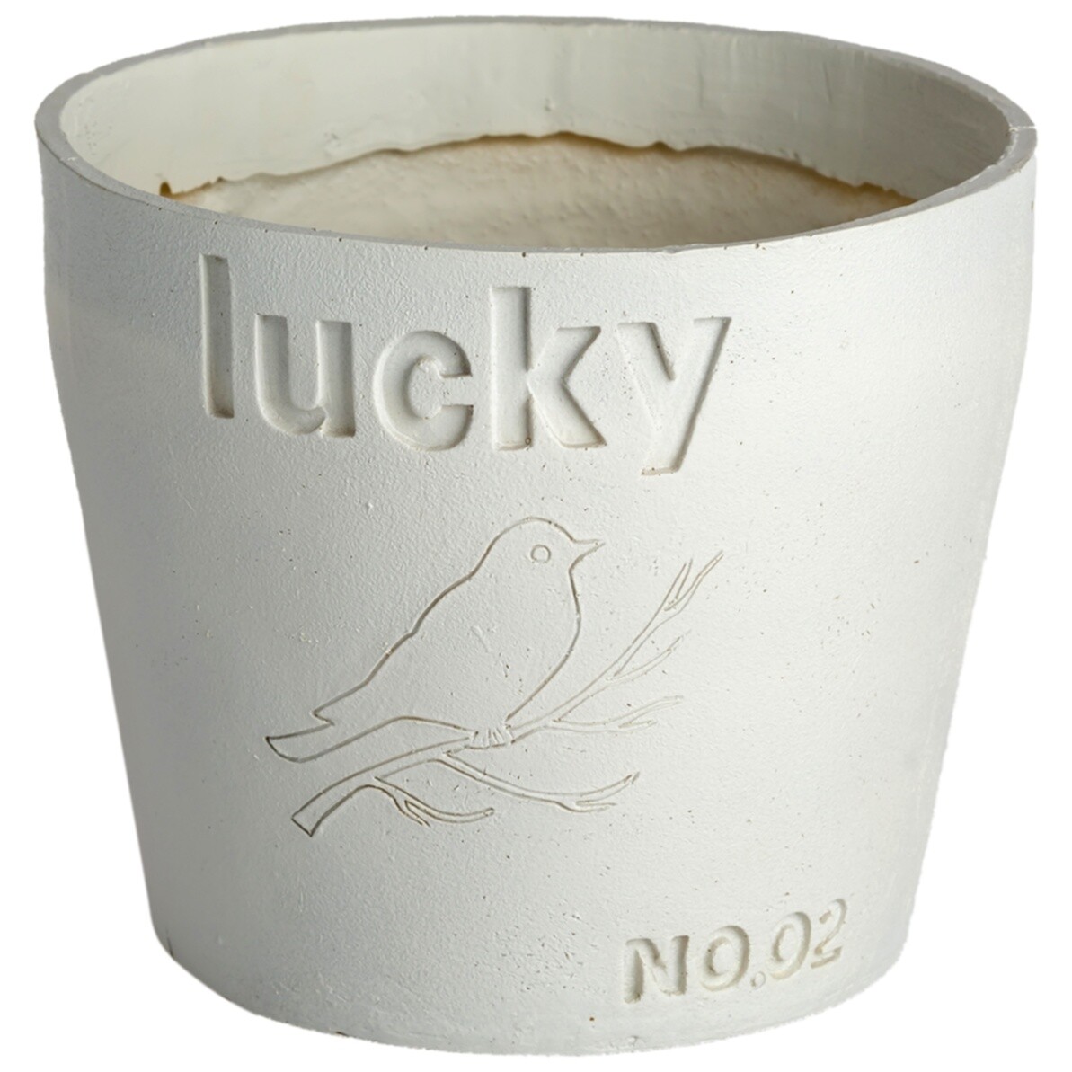 Цветочный горшок белый Lucky - купить за 795 руб в интернет-магазине DG ...