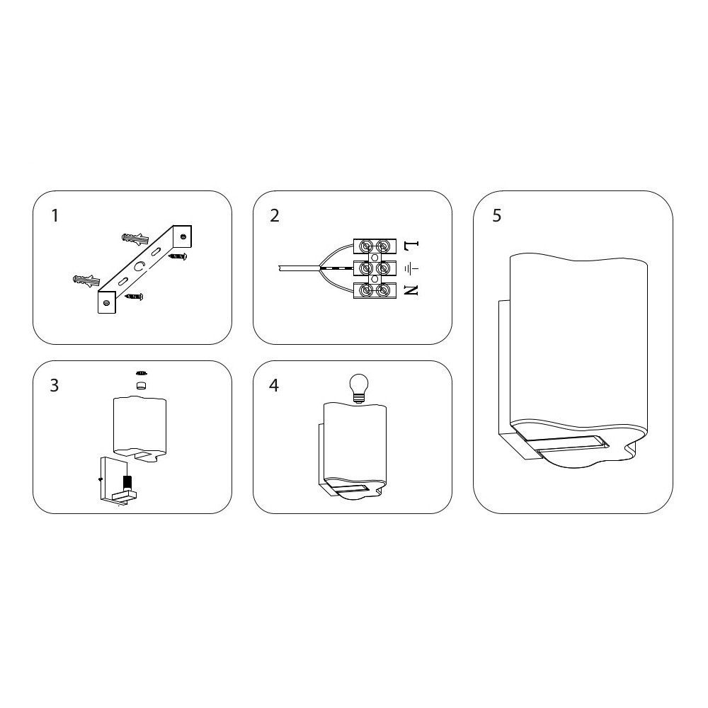 Бра настенное стеклянное белое Nubi 802613 - купить за 3004 руб в ...