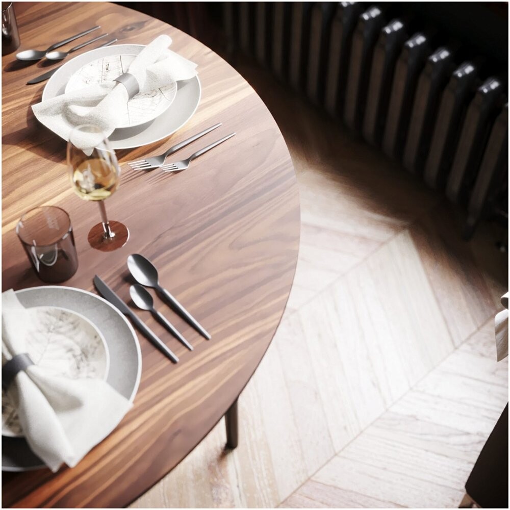 Модный дизайнерский обеденный стол: Стол обеденный круглый 80 см HPL ...