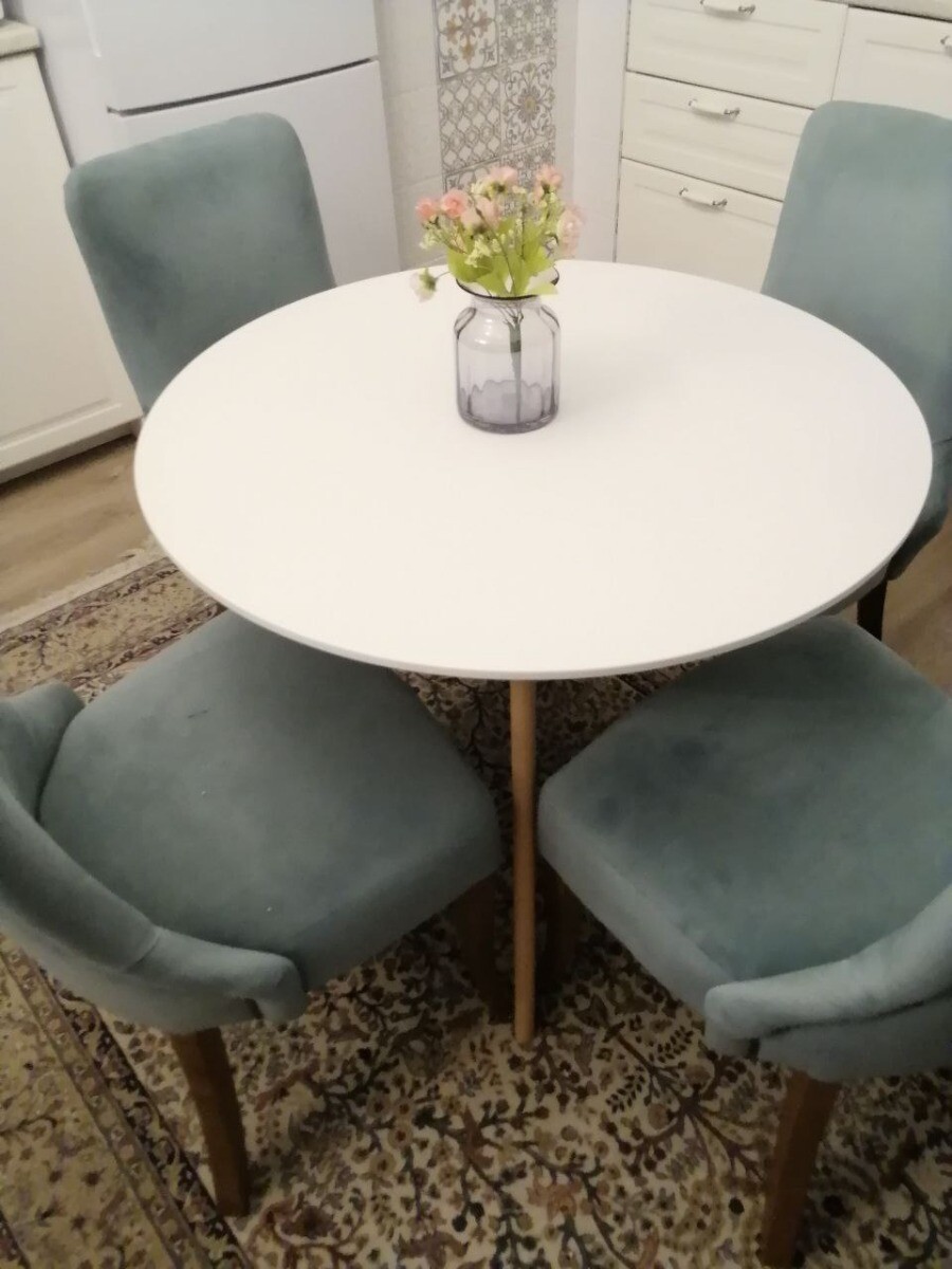 Стол обеденный круглый белый, бук Target Circle - купить за 16011 руб в ...