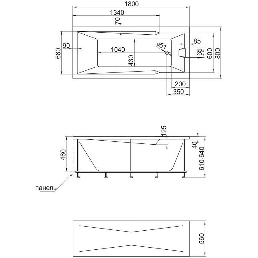 Ванна 80х180 см Creto Regia 12-18080 Артикул: 00-4376090 - купить за 41 ...